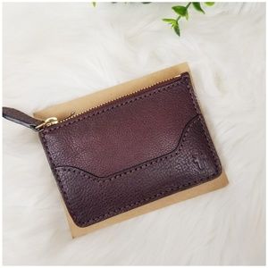 Frye | Bags | Frye Key Card Leather Wallet Wine | Poshmark